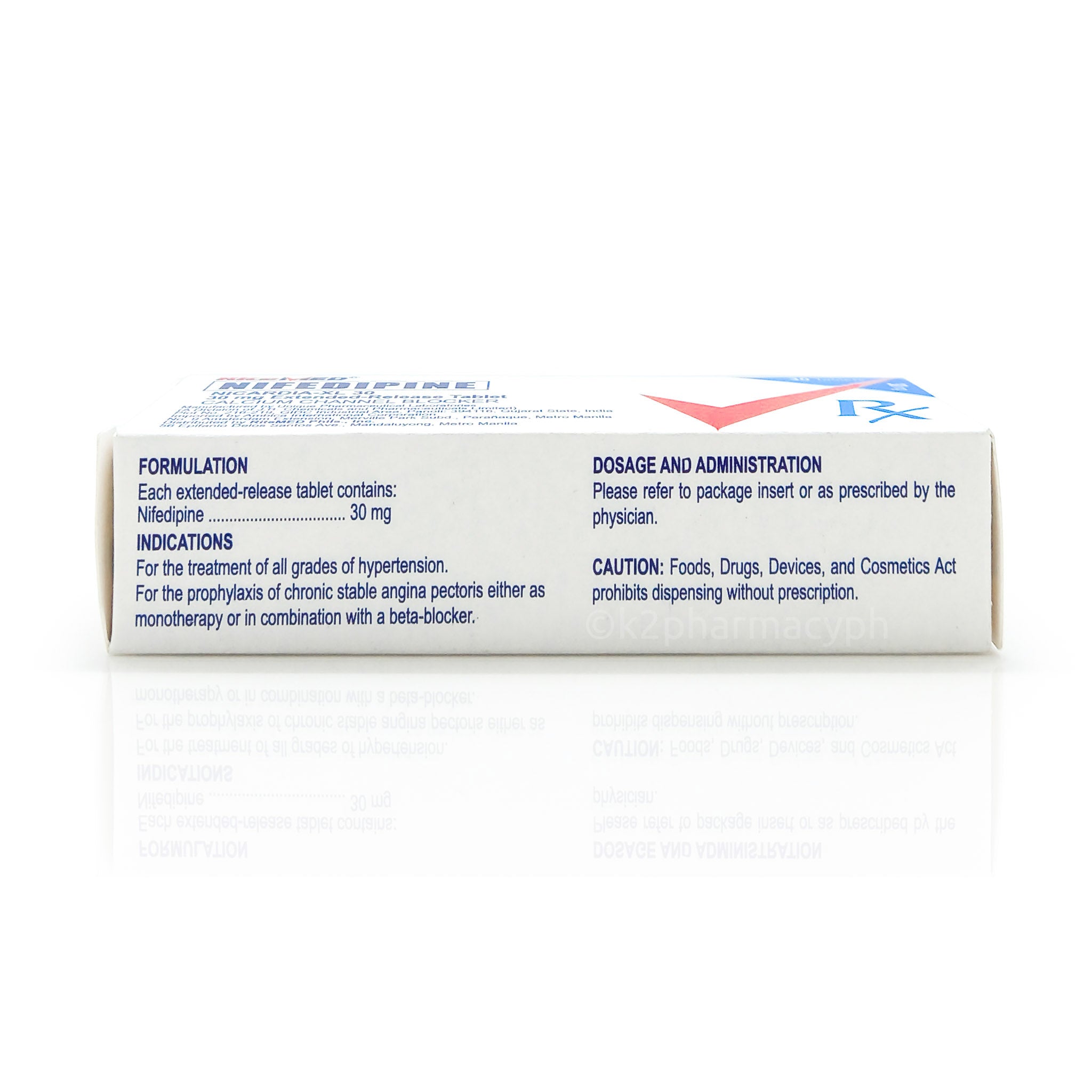Ritemed® Nicardia-XL 30 Nifedipine 30mg Tablets