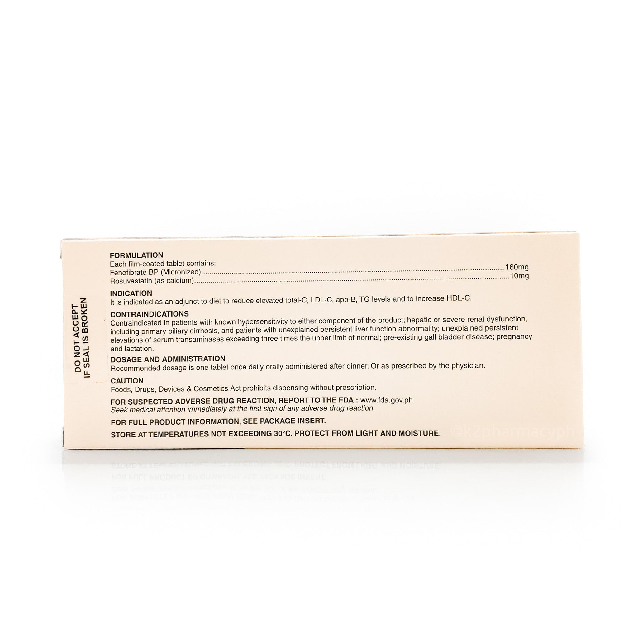 Rosufen® 160mg/10mg Film-coated Tablet