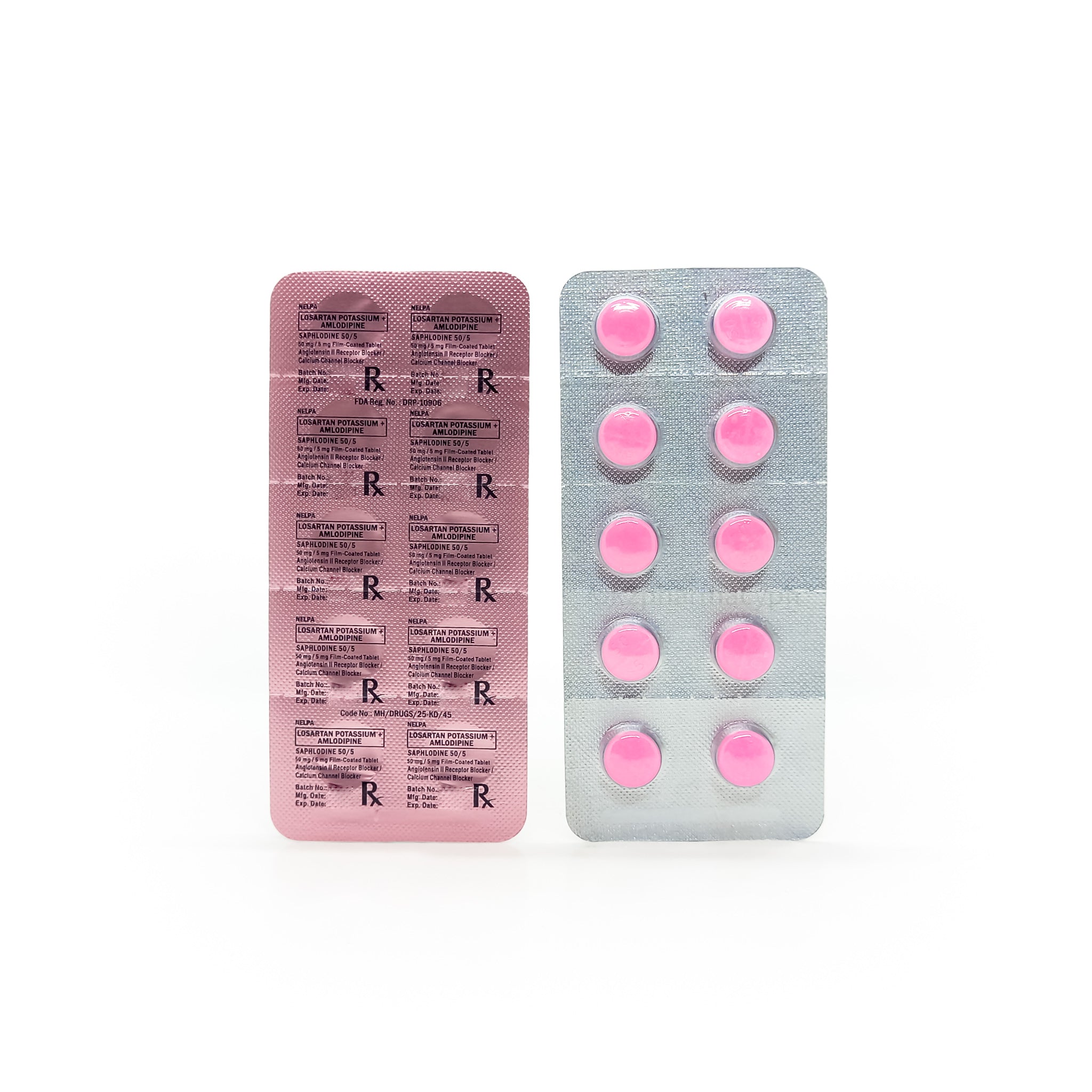 Saphlodine 50/5 Losartan Potassium+Amlodipine 50mg/5mg Film-Coated Tablet