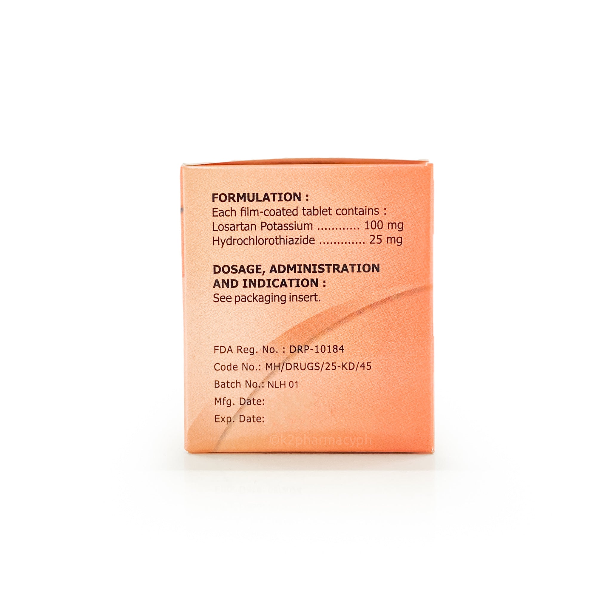 Saphlor Plus-125 Losartan Potassium + Hydrochlorothiazide 100mg / 25mg