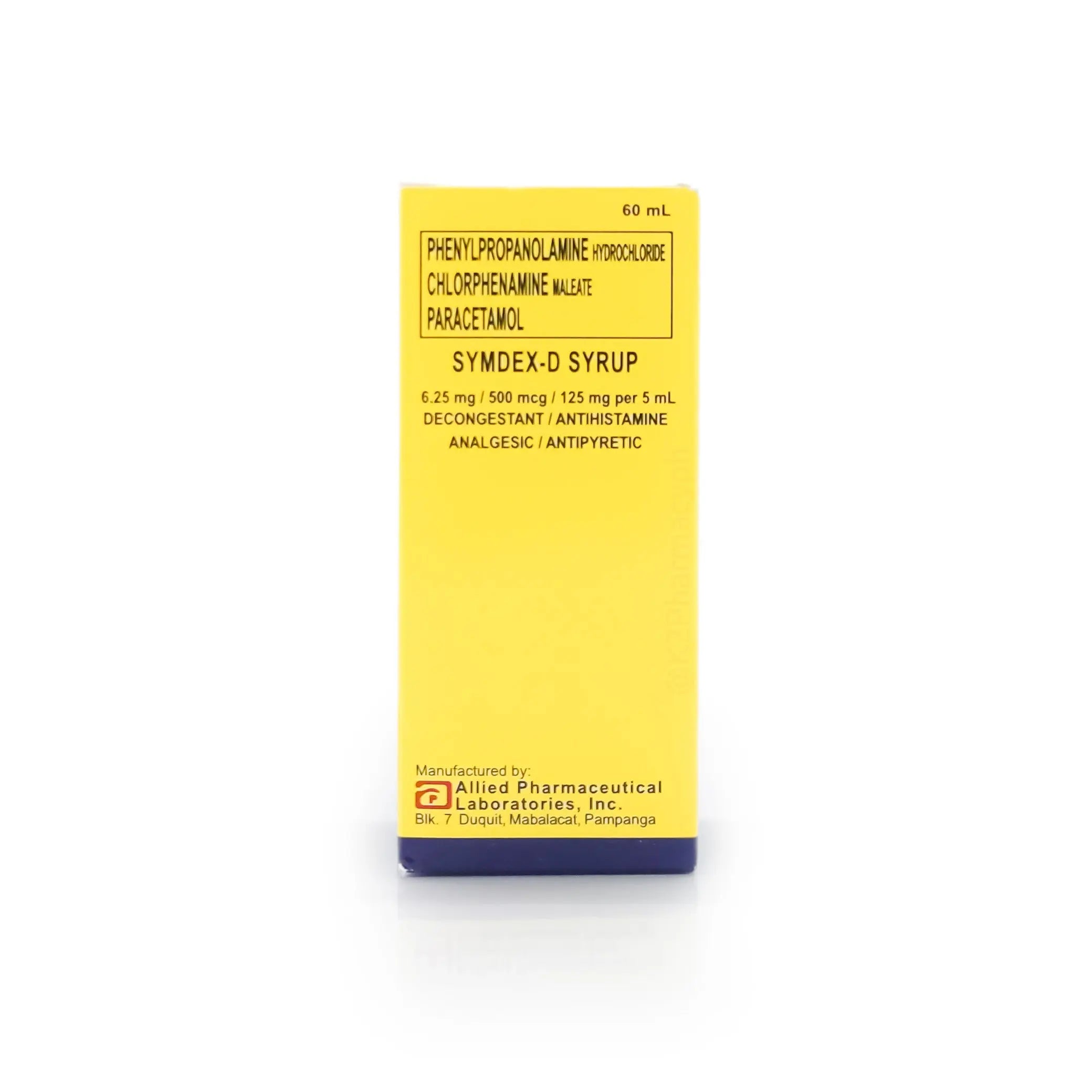 Symdex-D Syrup 60mL Vitalife Pharma & Medical Supply Inc.