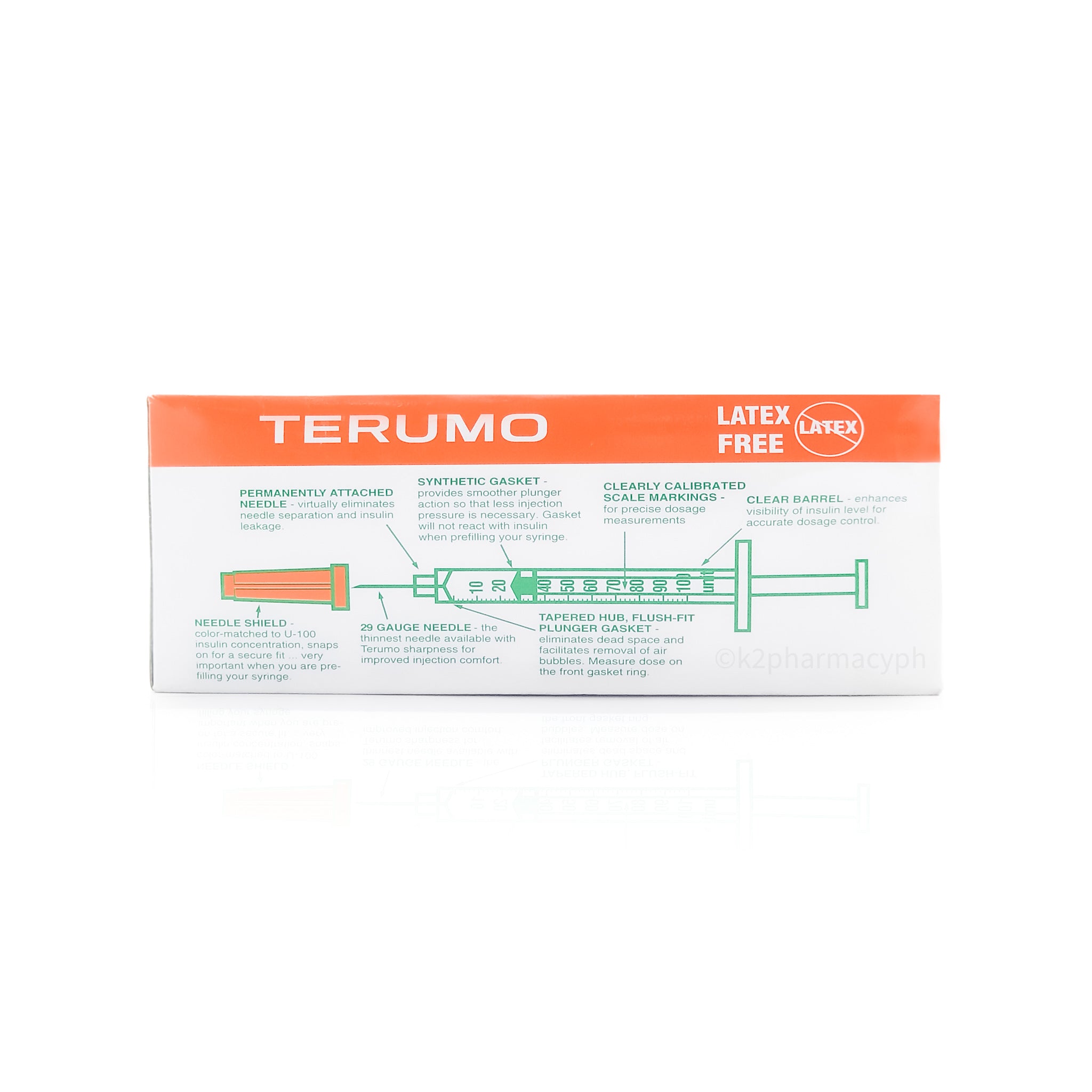Terumo Insulin Syringe with Needle 1cc 29Gauge x 1/2"