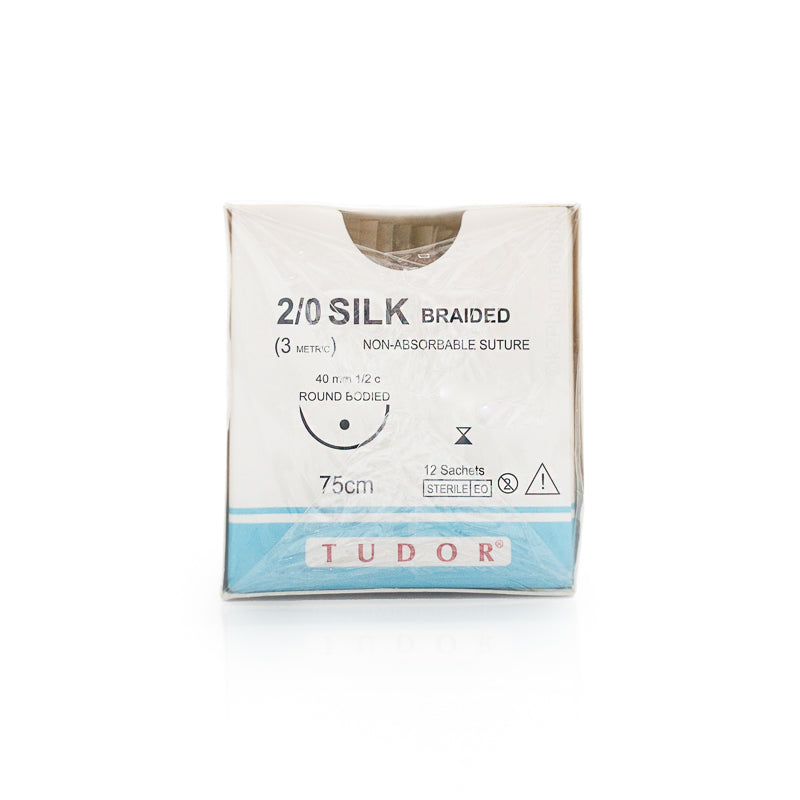 Tudor® Silk Braided Non-Absorbable Suture Sterile Without Needle 2/0 ...
