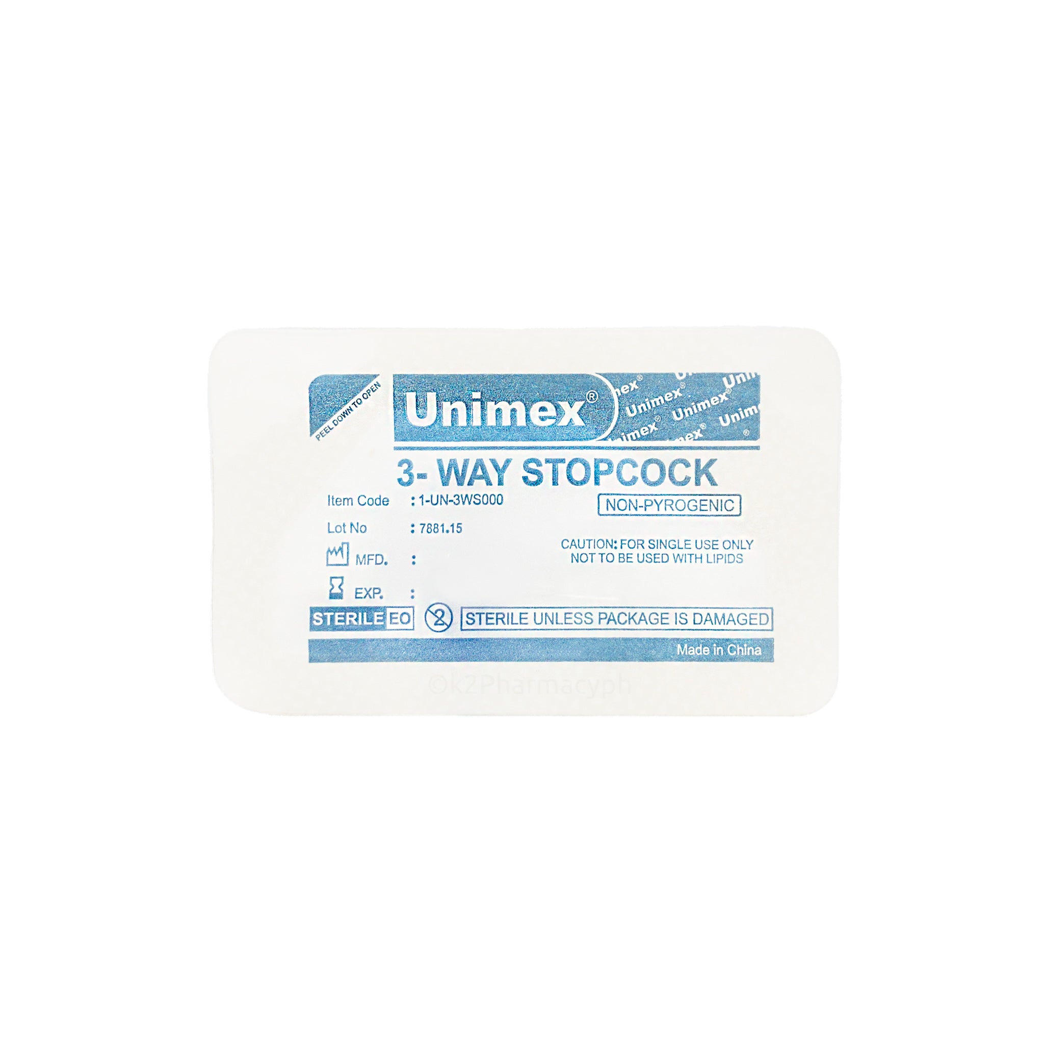 Unimex® 3-Way Stop Cock