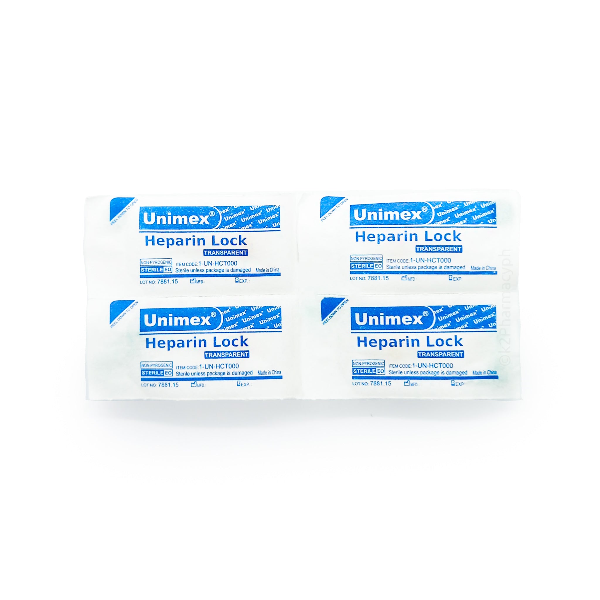 Unimex® Heparin Lock Transparent